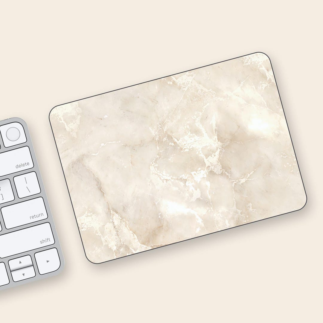 Cream Marble Texture Magic Trackpad Decal | Natural Marble Magic ...
