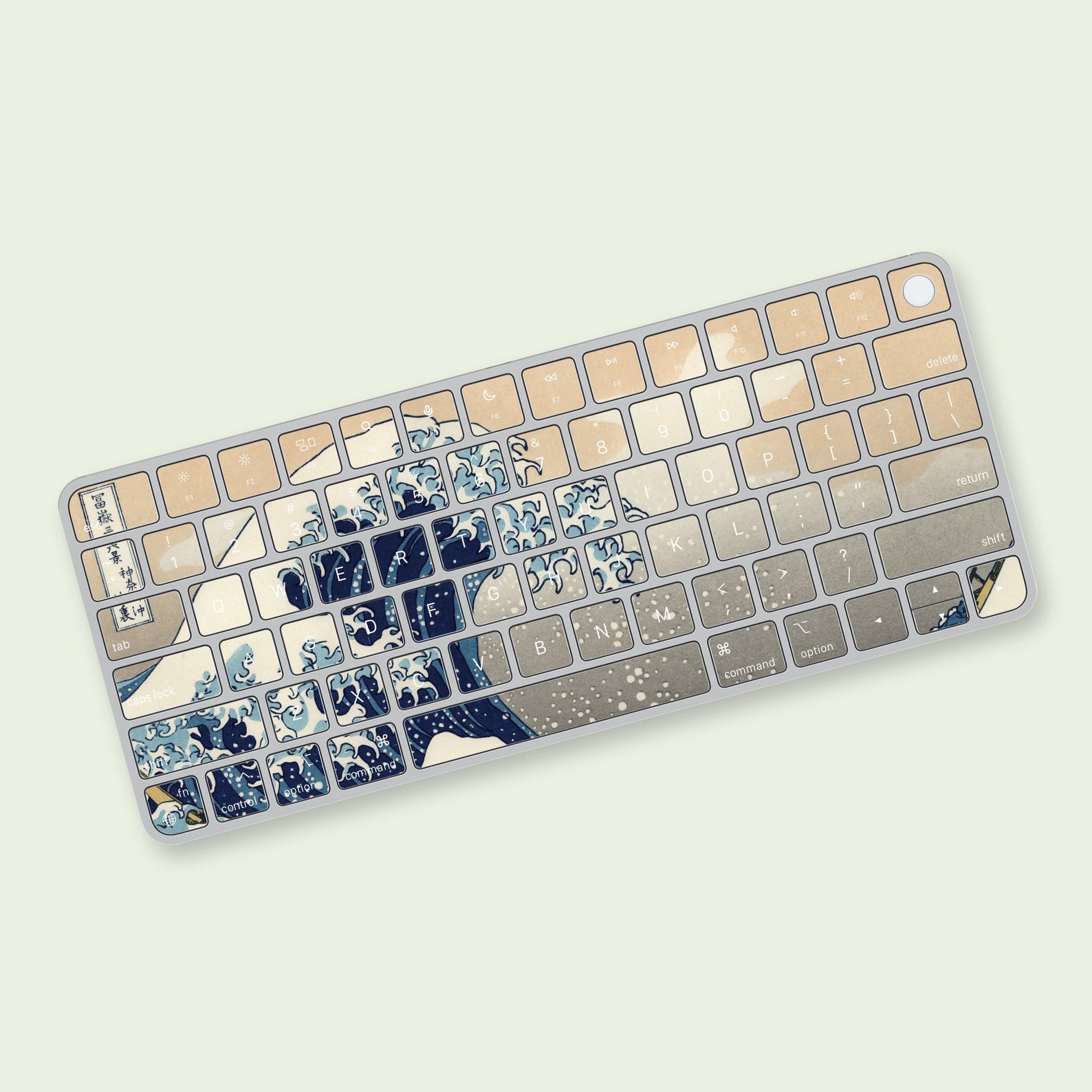 The Great Wave, Keyboard Sticker for Magic Keyboard With Touch ID Model ...