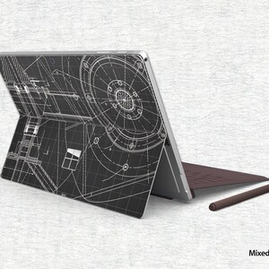 Surface Go Skin Top Cover Engineering Drawing Sticker Surface Decal ...