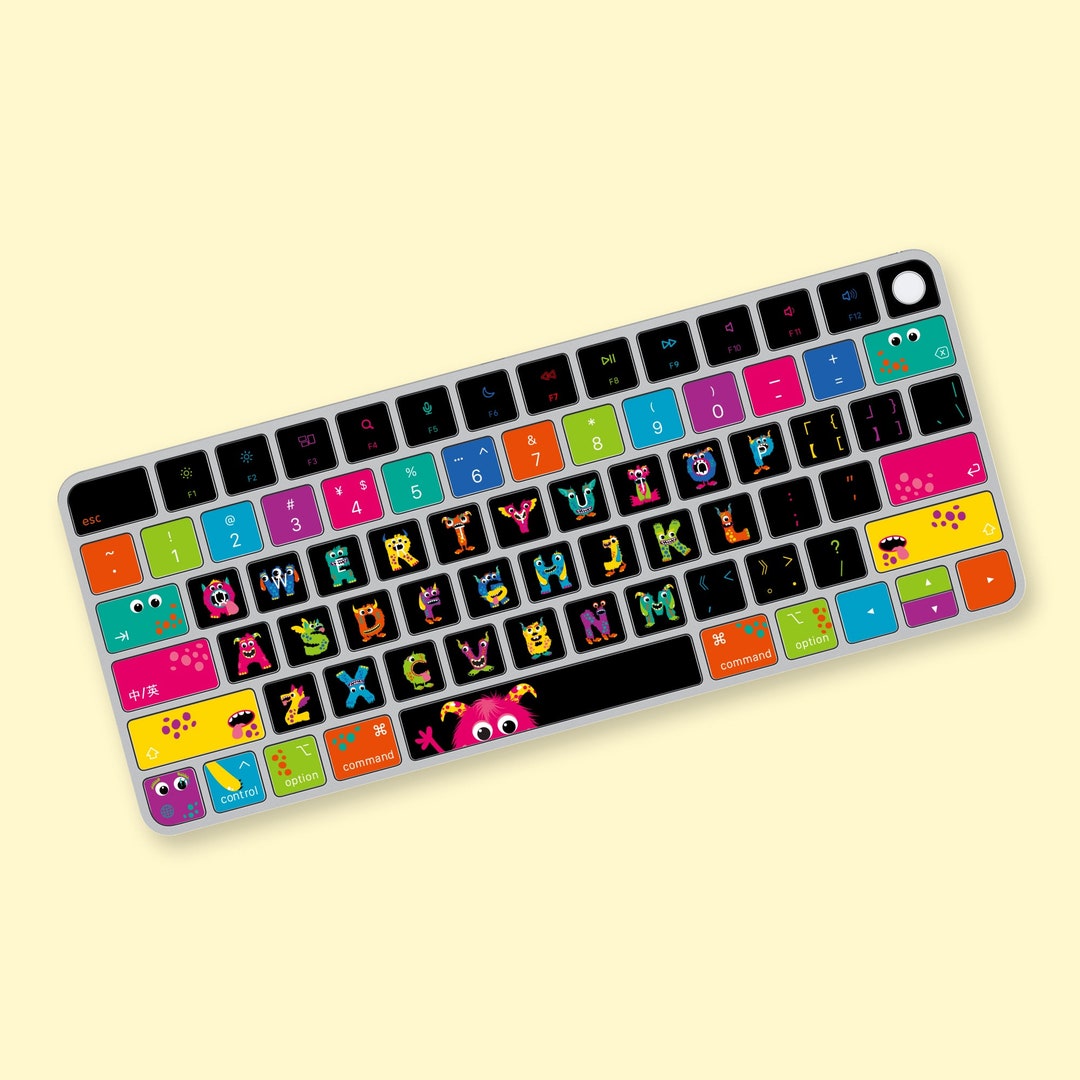 Little Monsters Keyboard Sticker for Magic Keyboard With Touch ID Model ...