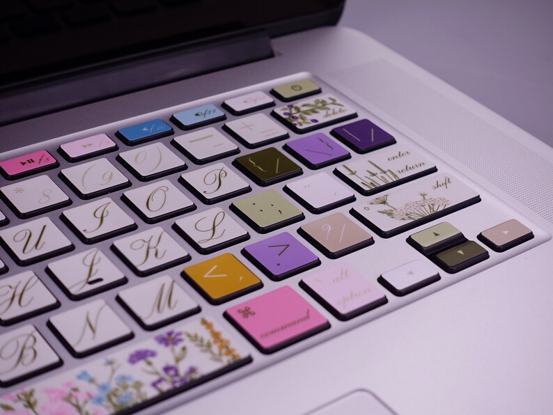 Garden Keyboard Stickers Laptop Macbook Keyboard Decal Macbook | Etsy