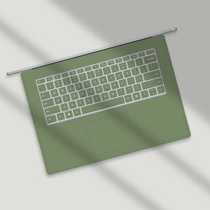 Olive Green Surface Laptop Skin | Minimalist Style Surface Laptop ...