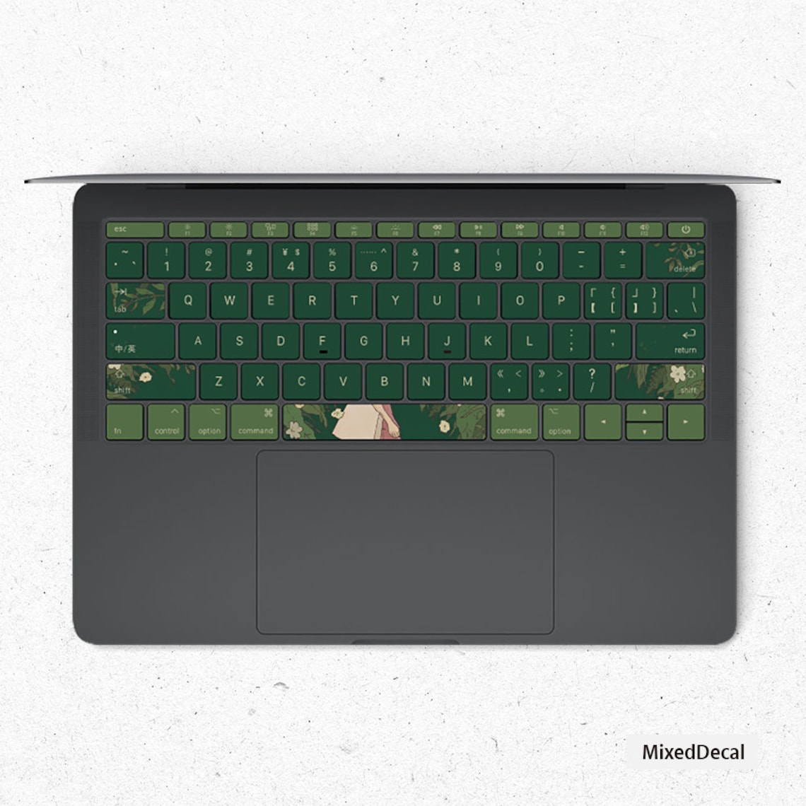 Dark Green Macbook Keyboard Stickers Keyboard Key's | Etsy