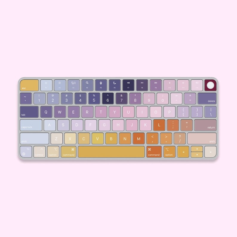 Mellow Tones Key's Stickers for Apple Magic Keyboard | Sunset Colors ...