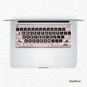 Black Cat Stickers Laptop Keyboard Cover Vinyl MacBook Keyboard Decal ...