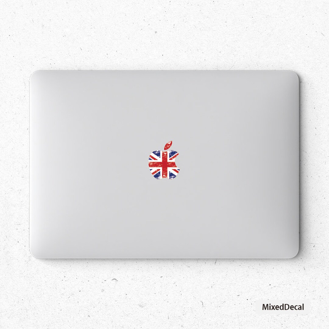 MacBook Logo Sticker Apple Logo Sticker MacBook Retro Logo Decal ...