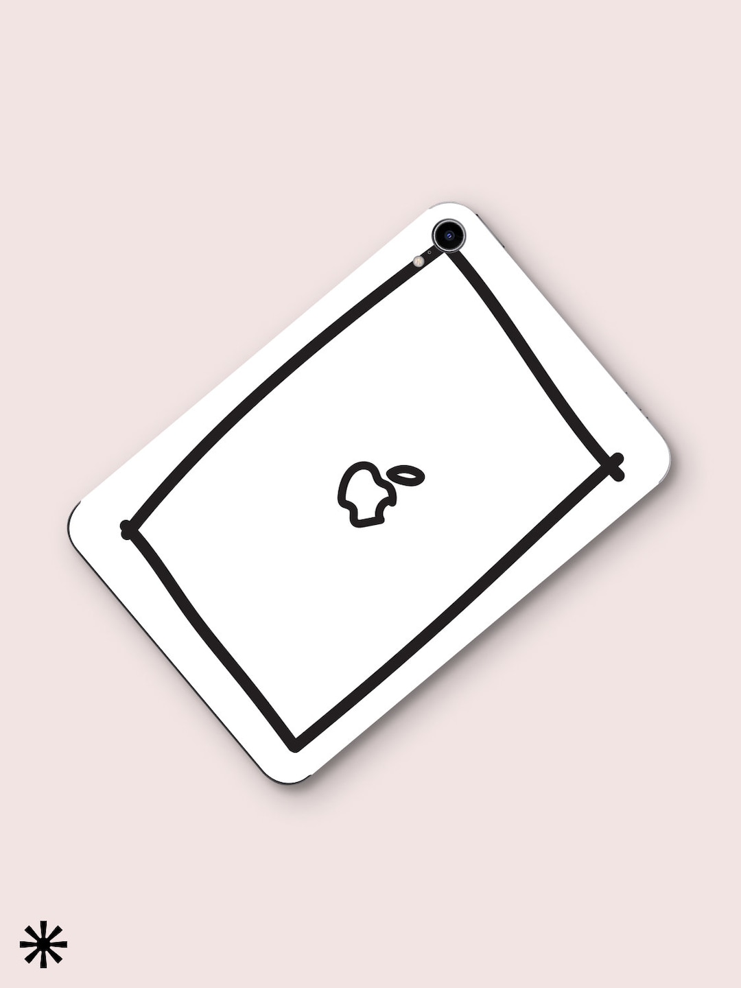 Black Lines iPad Skin iPad Pro 12.9 Decal iPad Air 4 Back Skin iPad ...