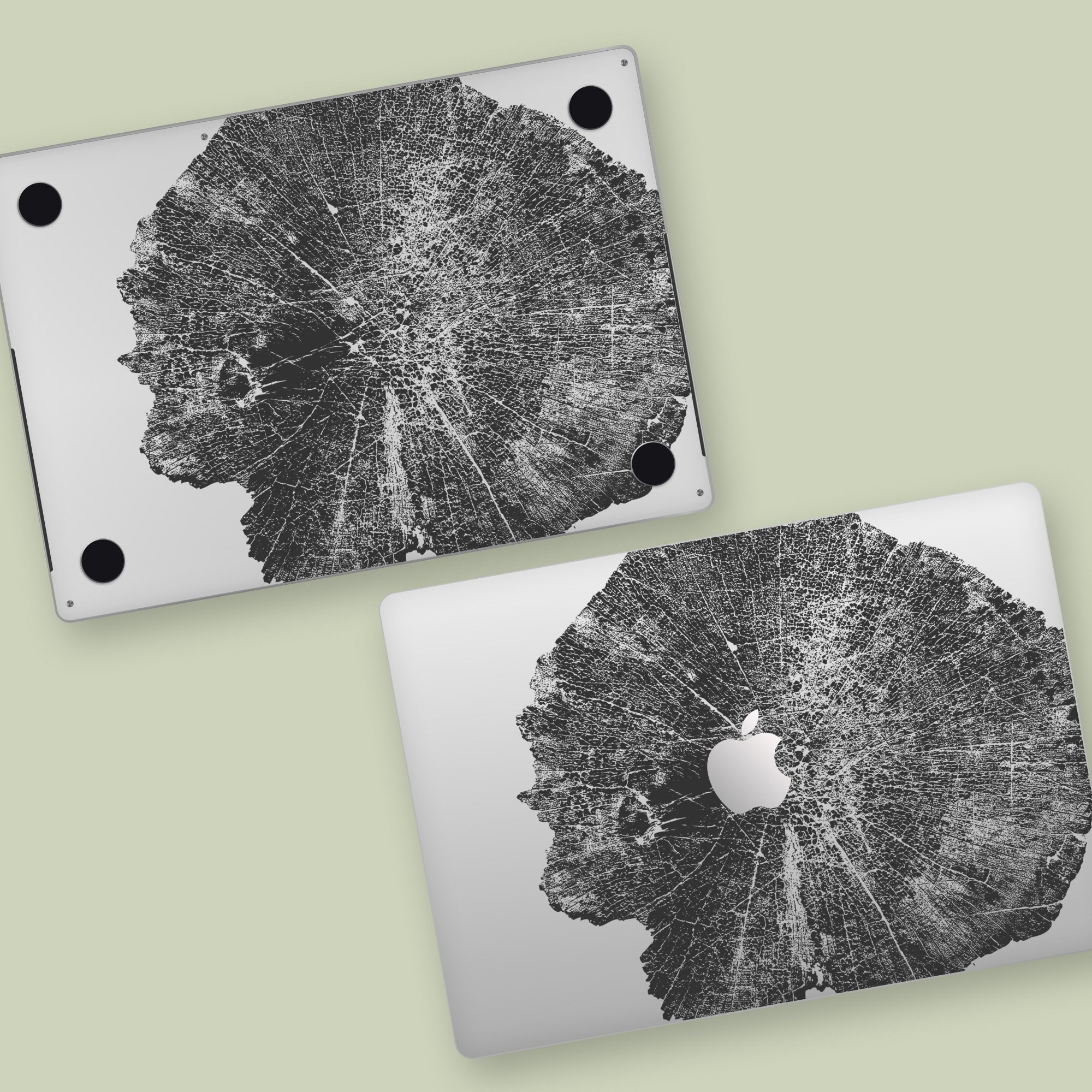 Tree Rings MacBook Transparent Skin | Nature-inspired MacBook Pro Clear ...