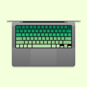 Green Keyboard Stickers Laptop Keyboard Cover MacBook Keyboard Decal ...