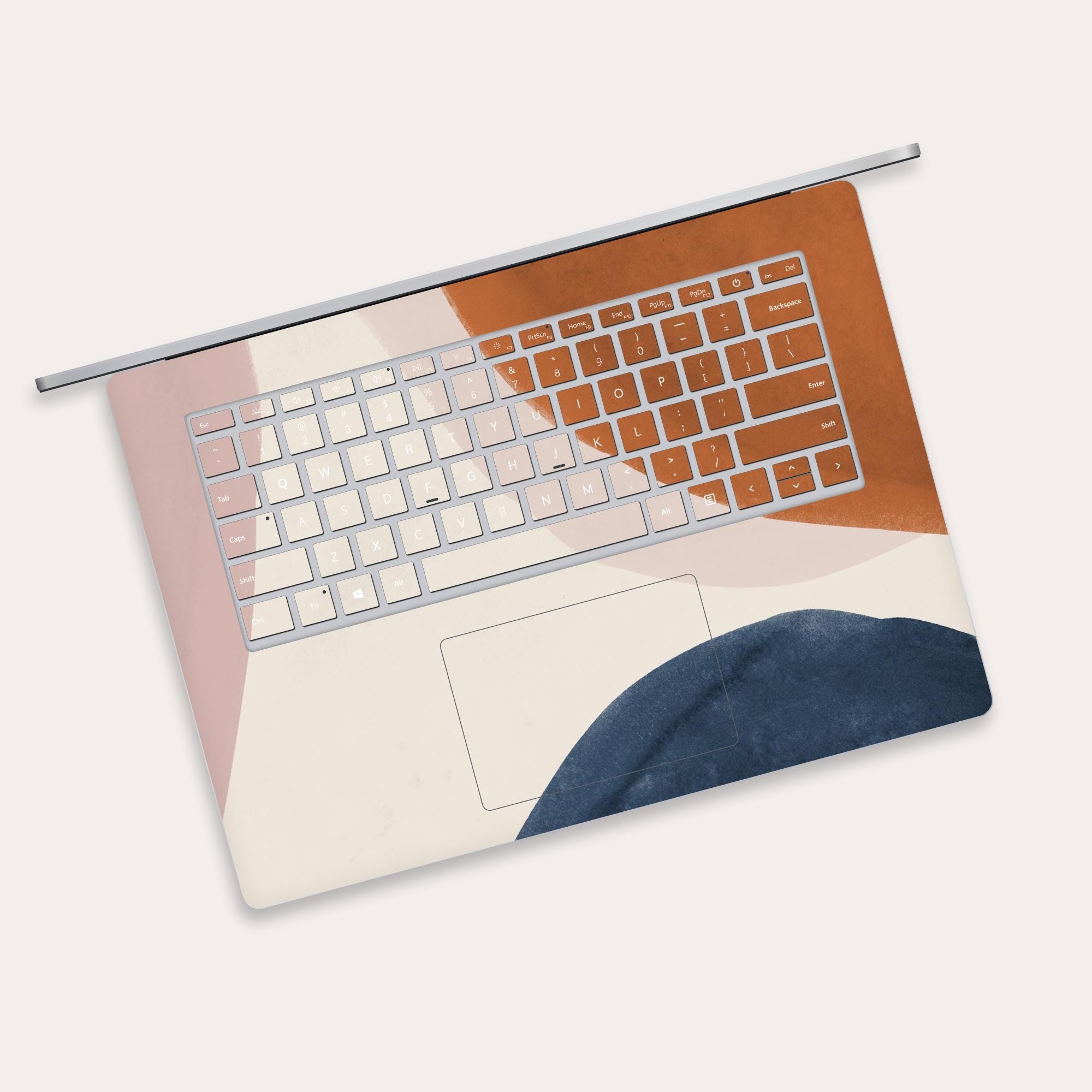 Abstract Geometric Art Surface Laptop Skin | Curved Shape Design ...