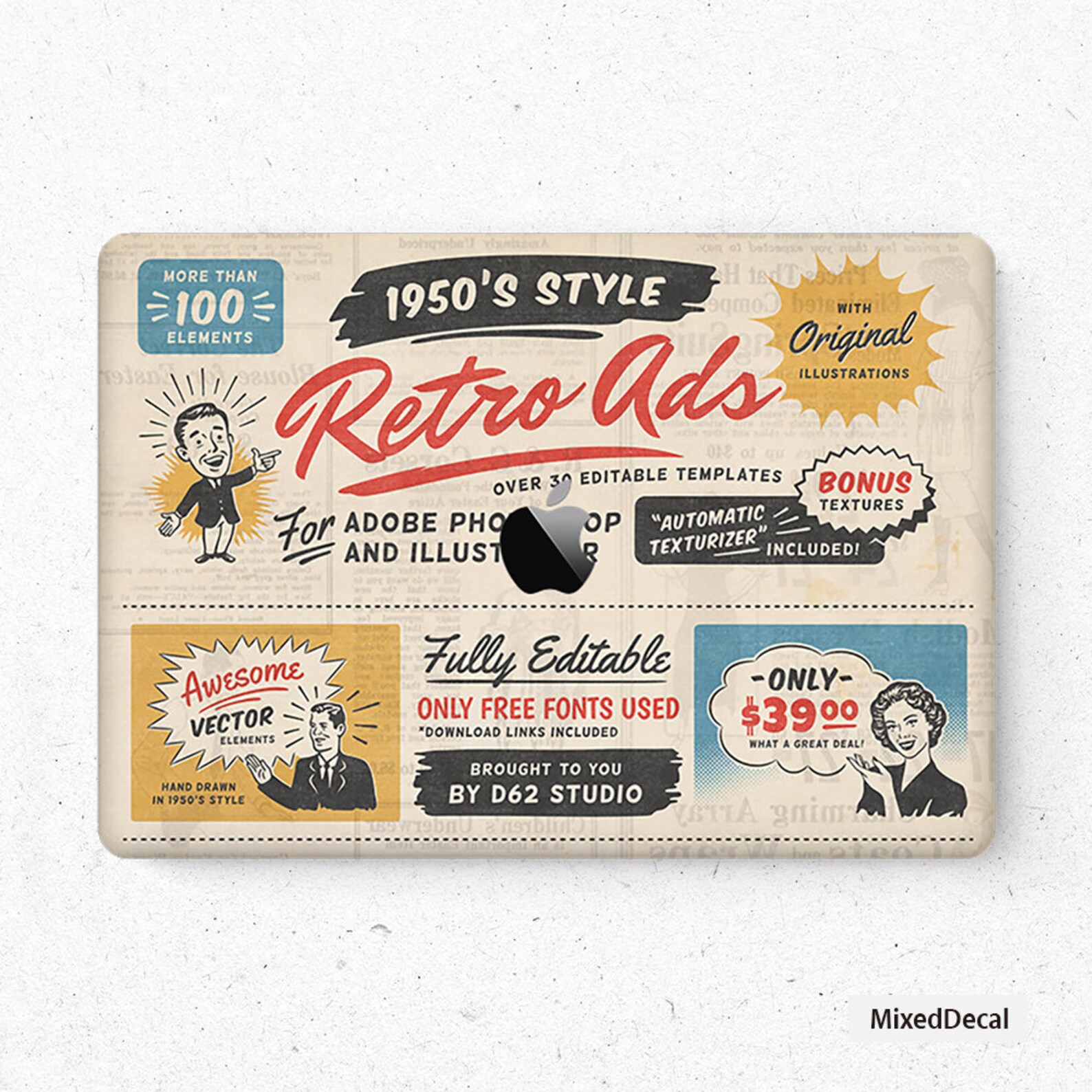 Old Poster Macbook Pro Touch 16 Skin Macbook Pro 13 Cover - Etsy