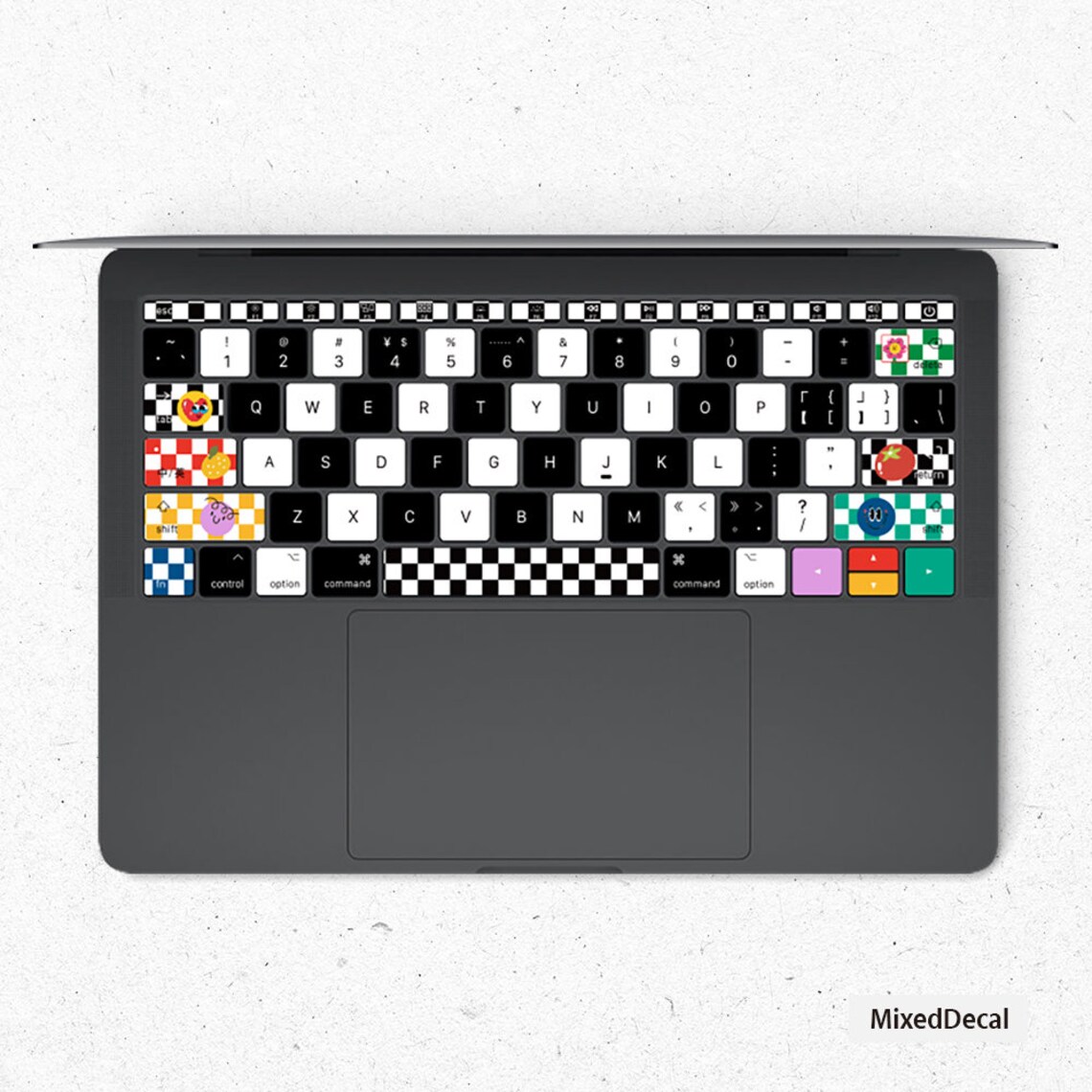 Checkerboard Macbook Keyboard Stickers Keyboard Decal Macbook | Etsy