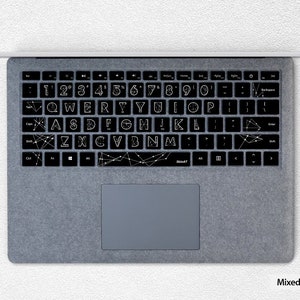 Black Stars Surface Book Individual Keys Stickers Surface Pro Keyboard ...