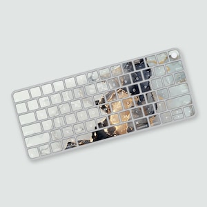 Onyx Marble Keyboard Sticker for Magic Keyboard With Touch ID Model ...