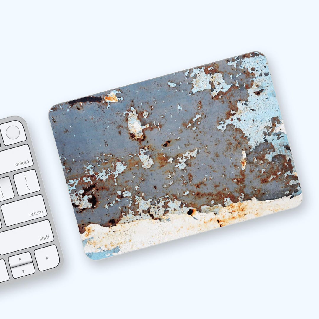 Aged Blue Rust Look Magic Trackpad Skin - Timeworn Surface Touchpad ...