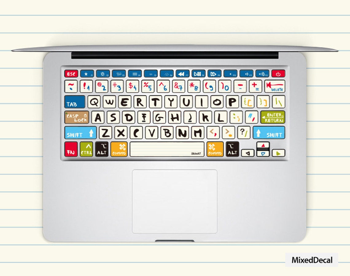 Notebook Keyboard Stickers Laptop Keyboard Cover Vinyl Macbook - Etsy