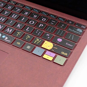 Cute Space Surface Book Individual Keys Stickers Surface Laptop Keys ...