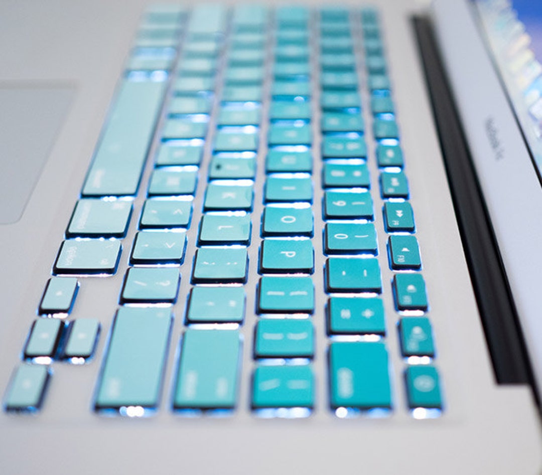 Blue MacBook Keyboard Keys Skin MacBook Keys Stickers MacBook Air 13 ...