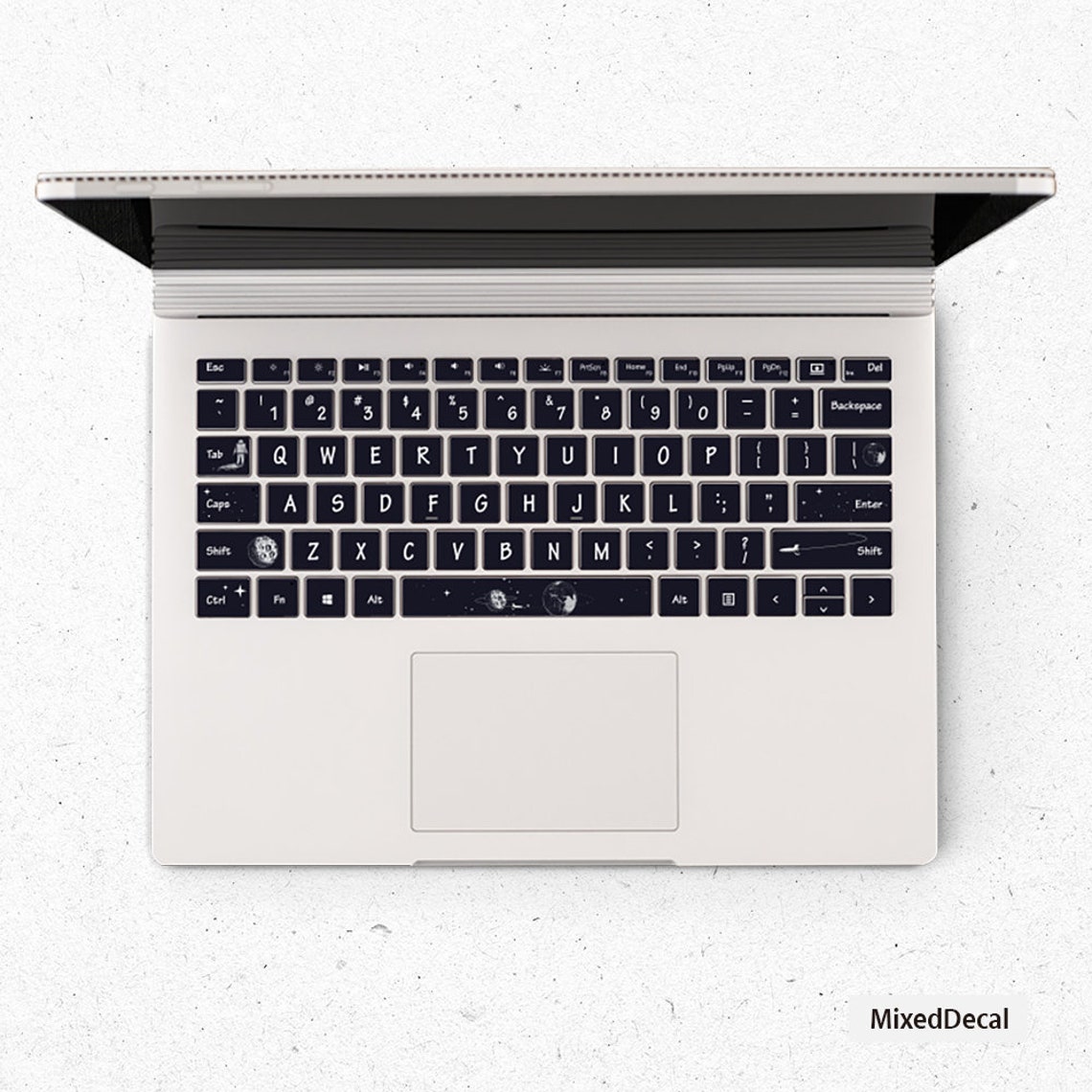 Outer Space Surface Pro Keyboard Keys Skin Surface Book - Etsy