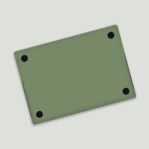 Minimalist Olive MacBook Skin | Elegant Basil Green MacBook Air Film ...