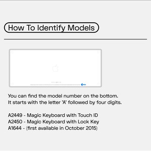 Magic Keyboard With Touch ID Model A2449 Vinyl - Etsy