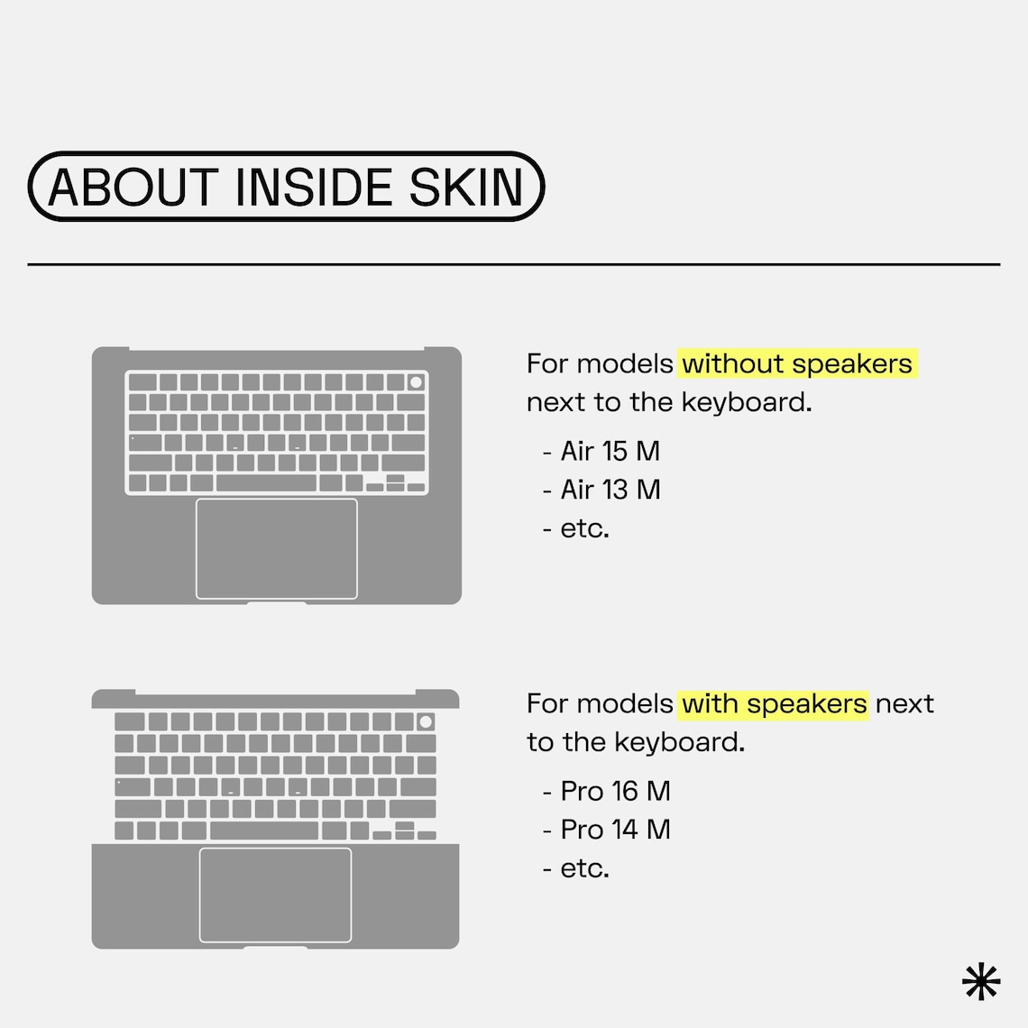 Green and Light Gray MacBook Keyboard and Palm Rest Skin | Bold Design ...