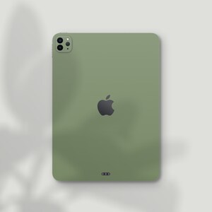 Matte Olive Green iPad Skin - Minimalist Solid Color Protective Wrap - Etsy