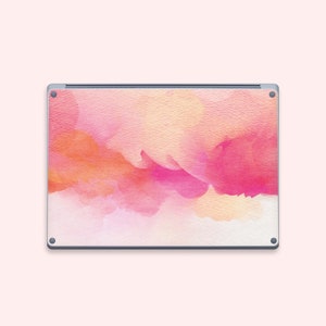 New Microsoft Surface Laptop Sticker Top Surface Skin Watercolor Pink ...