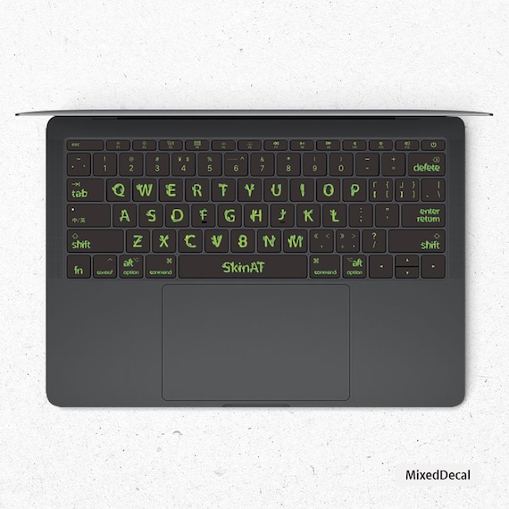 Leaf Font MacBook keyboard Stickers Keyboard key's | Etsy