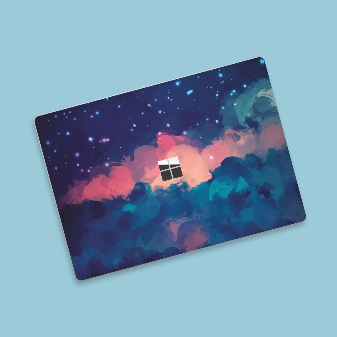 Microsoft Surface Book Decal Red Cloud Keyboard Sticker Bottom Skin ...