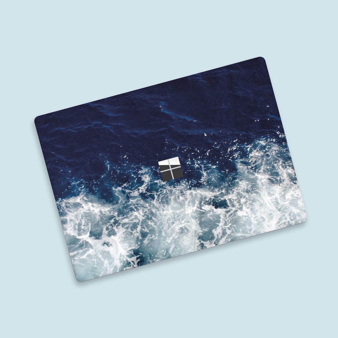 Ocean Wave Surface Laptop Skin | Deep Blue Sea Surface Laptop Decal ...