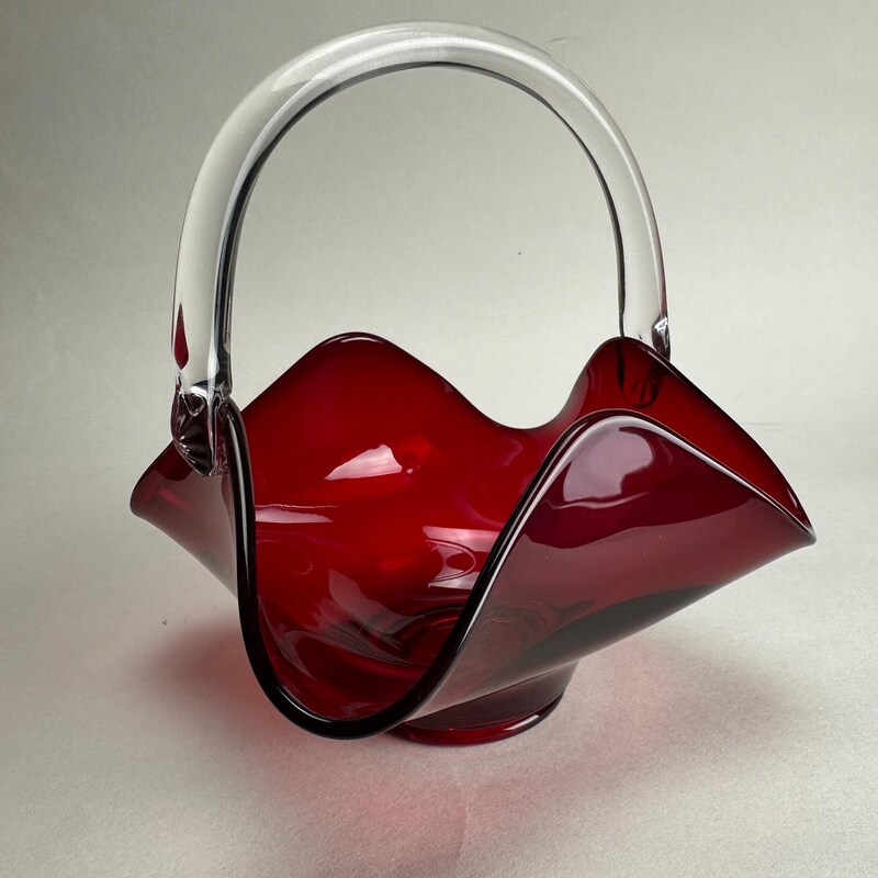 Red Depression Glass - Etsy