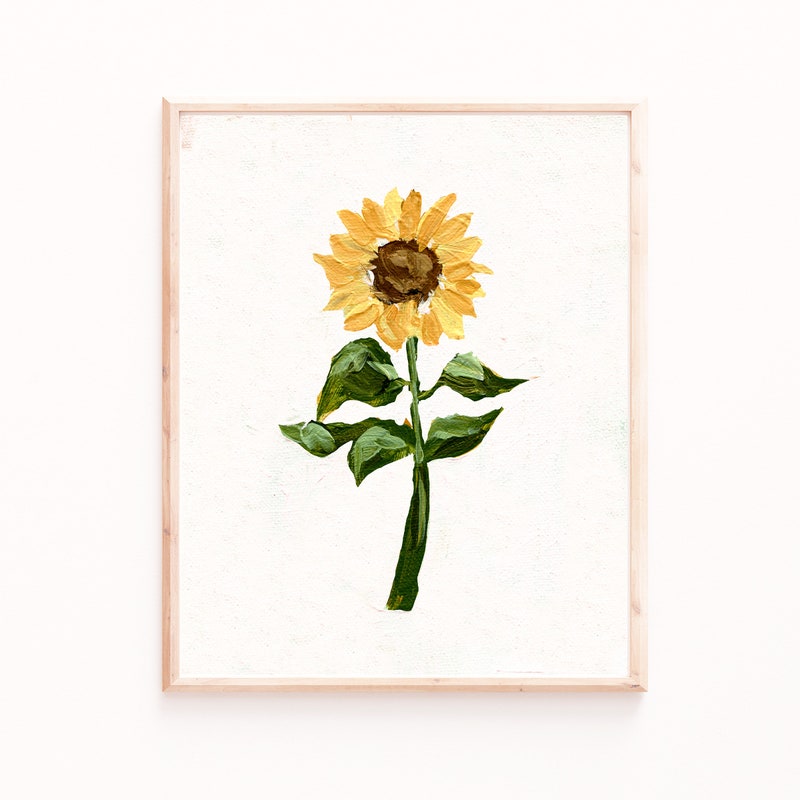 Sunflower Print - Etsy