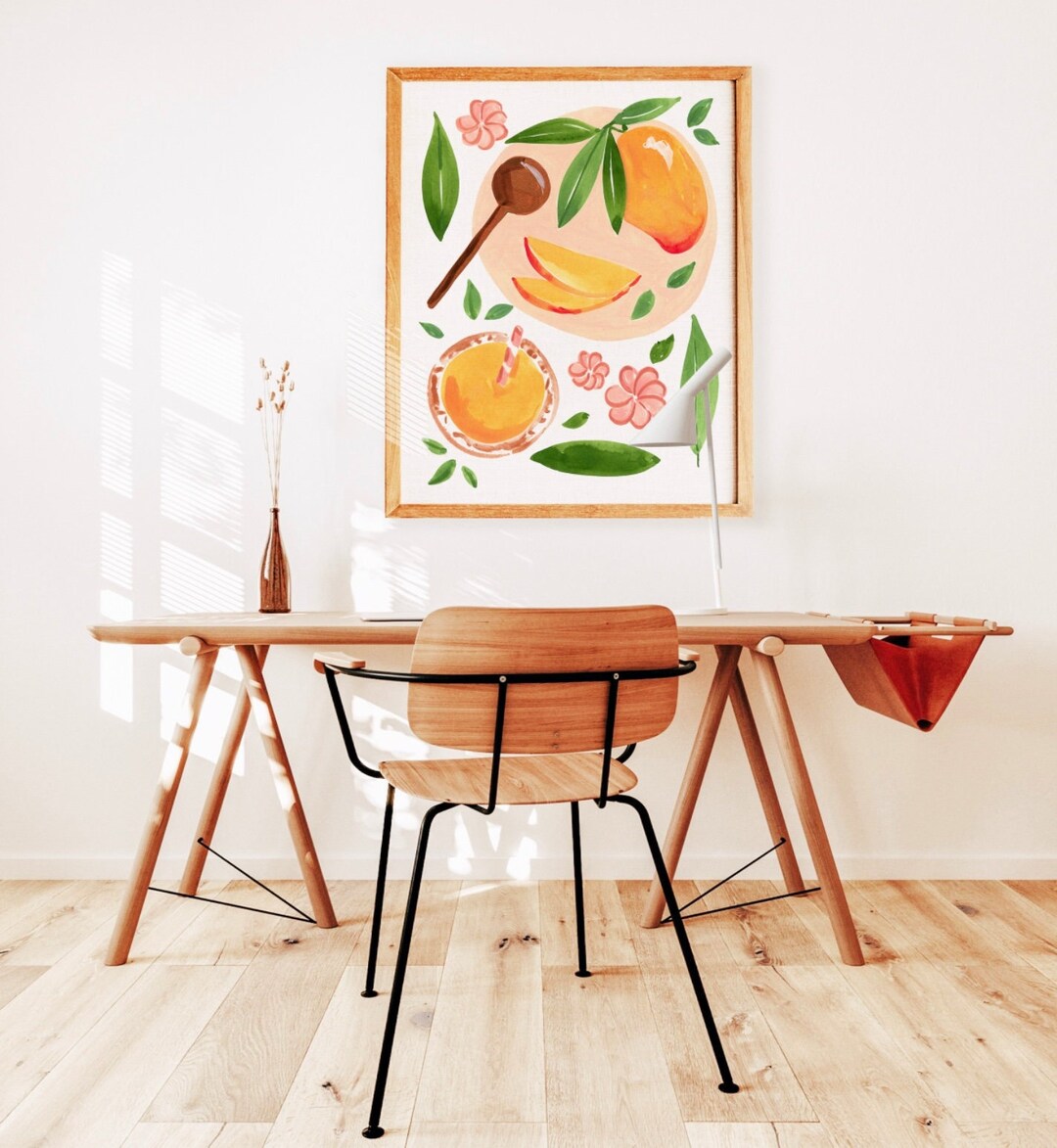 Juicy Mango Kitchen Art Print - Matte Paper With Crisp White Border - Etsy