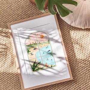 PRINTABLE Beach Window Print, Ocean Art, Beach Decor, Home Decor, Art ...