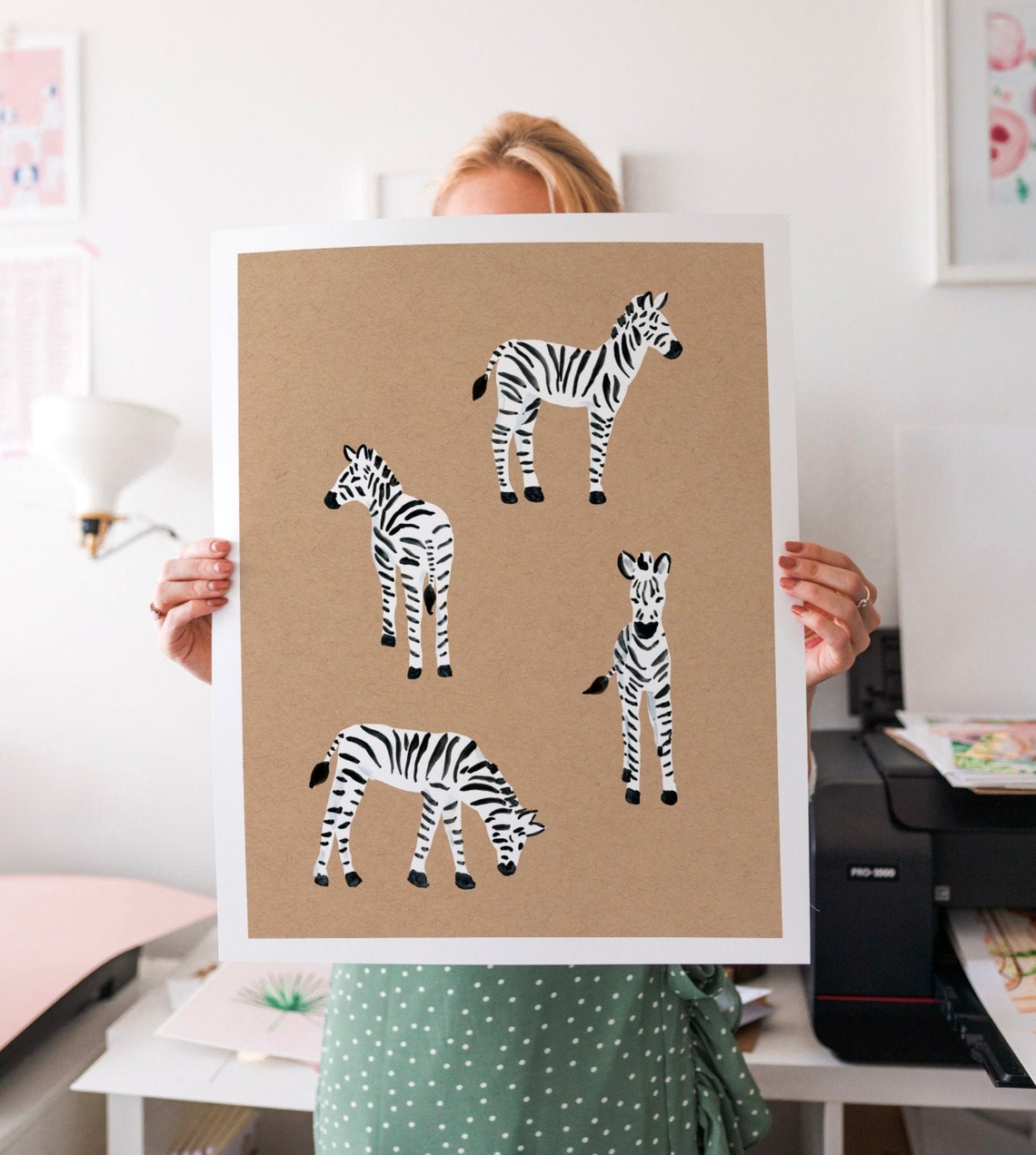 Zebras Print Animal Wall Art Zebra Art Print Zebra | Etsy