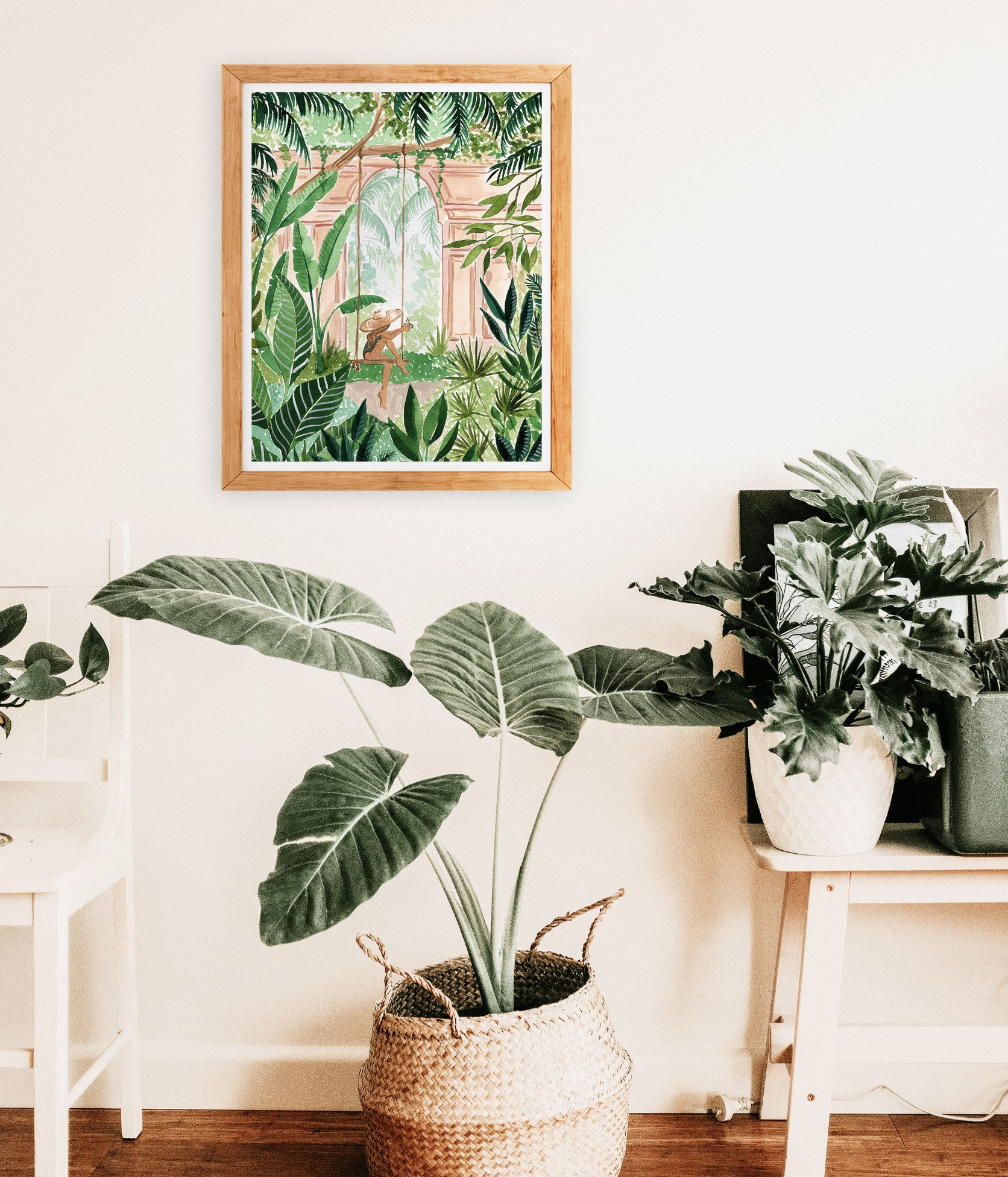 Tropical Wall Art Tropical Art Print Boho Chic Wall Decor | Etsy