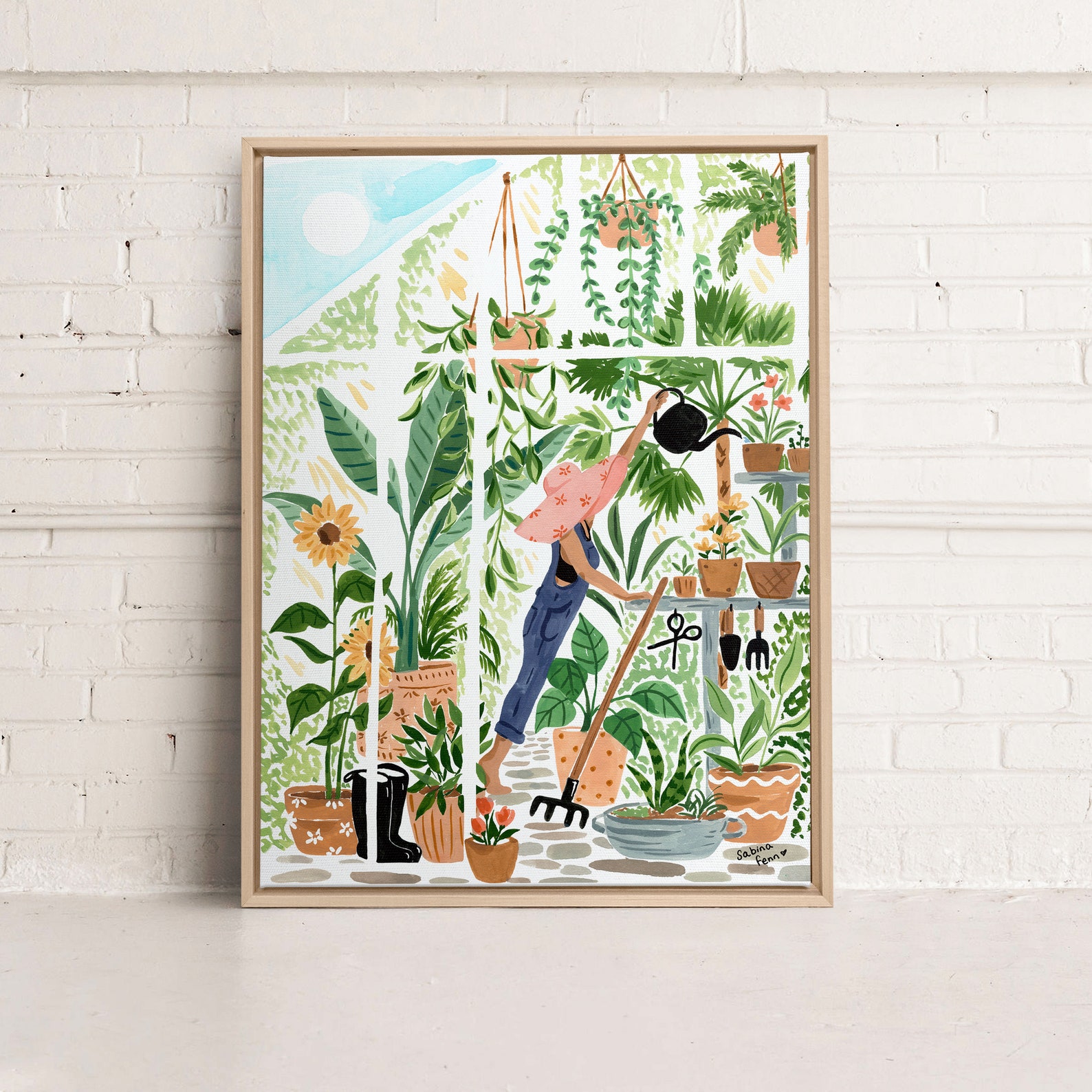 Botanical Garden Art Print Gardening Spring Art Peaceful - Etsy Canada