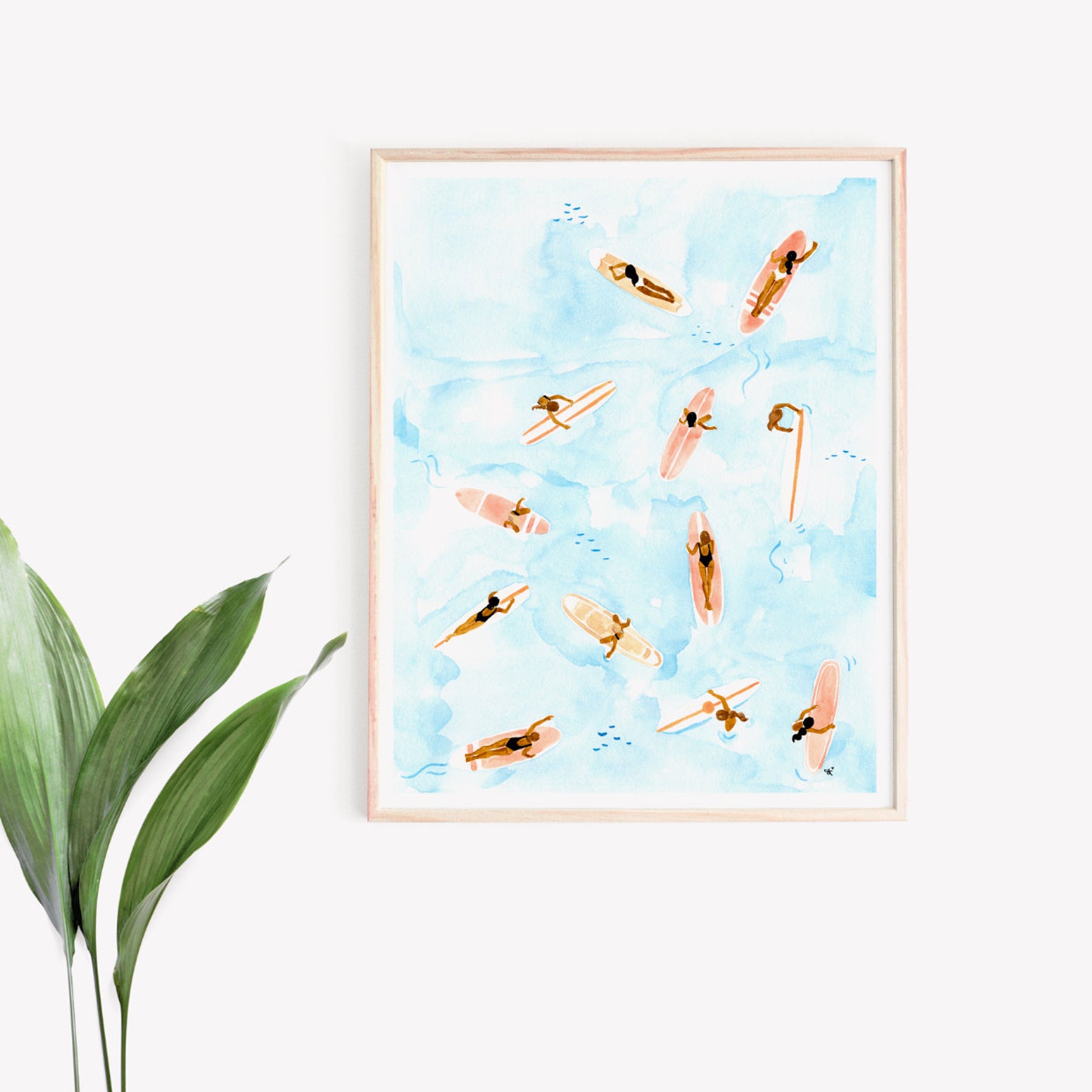 Surfers Fine Art Print Summer Inspired Ocean Artwork Surf | Etsy