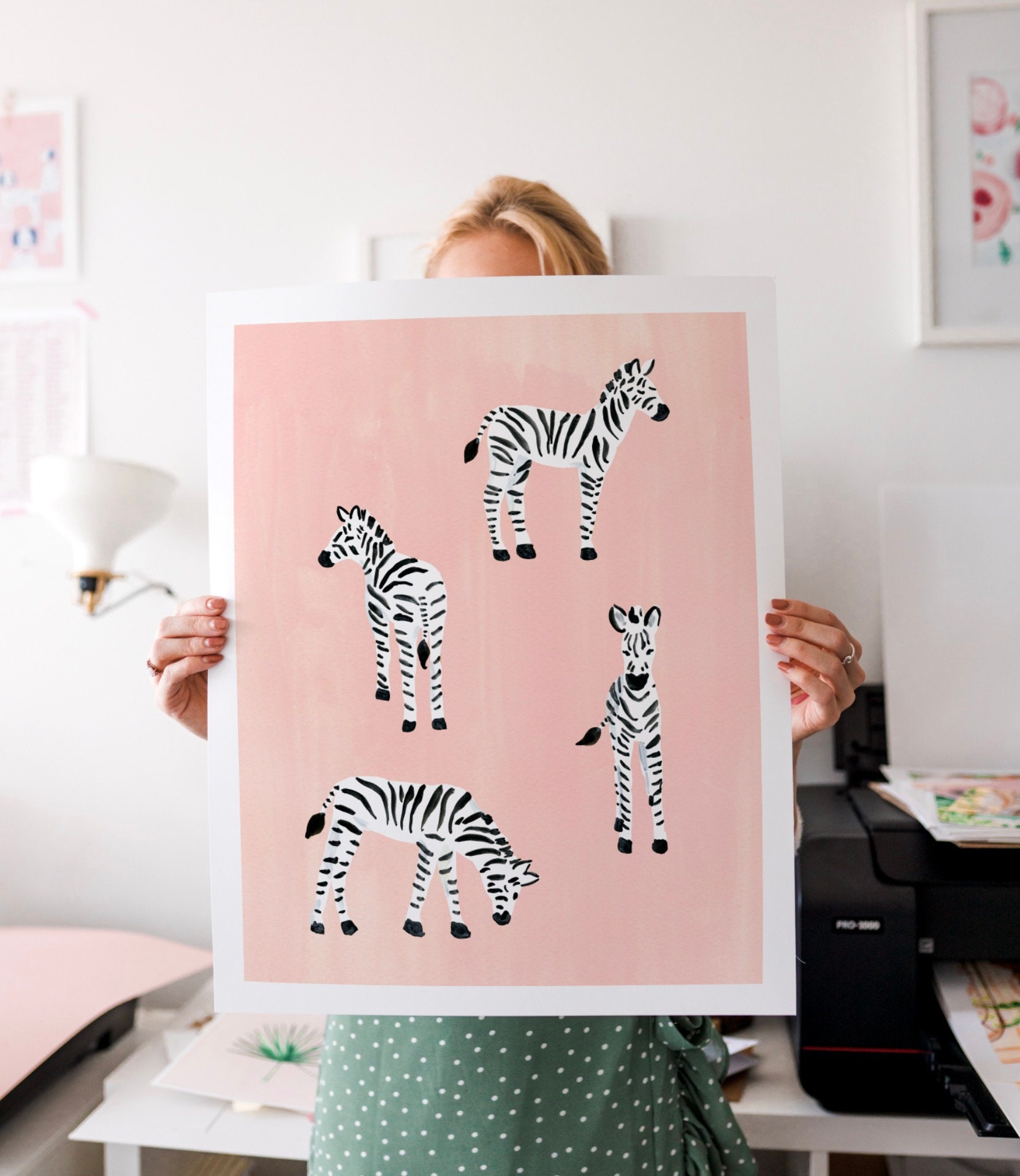 Zebras Print Animal Wall Art Zebra Art Print Zebra | Etsy