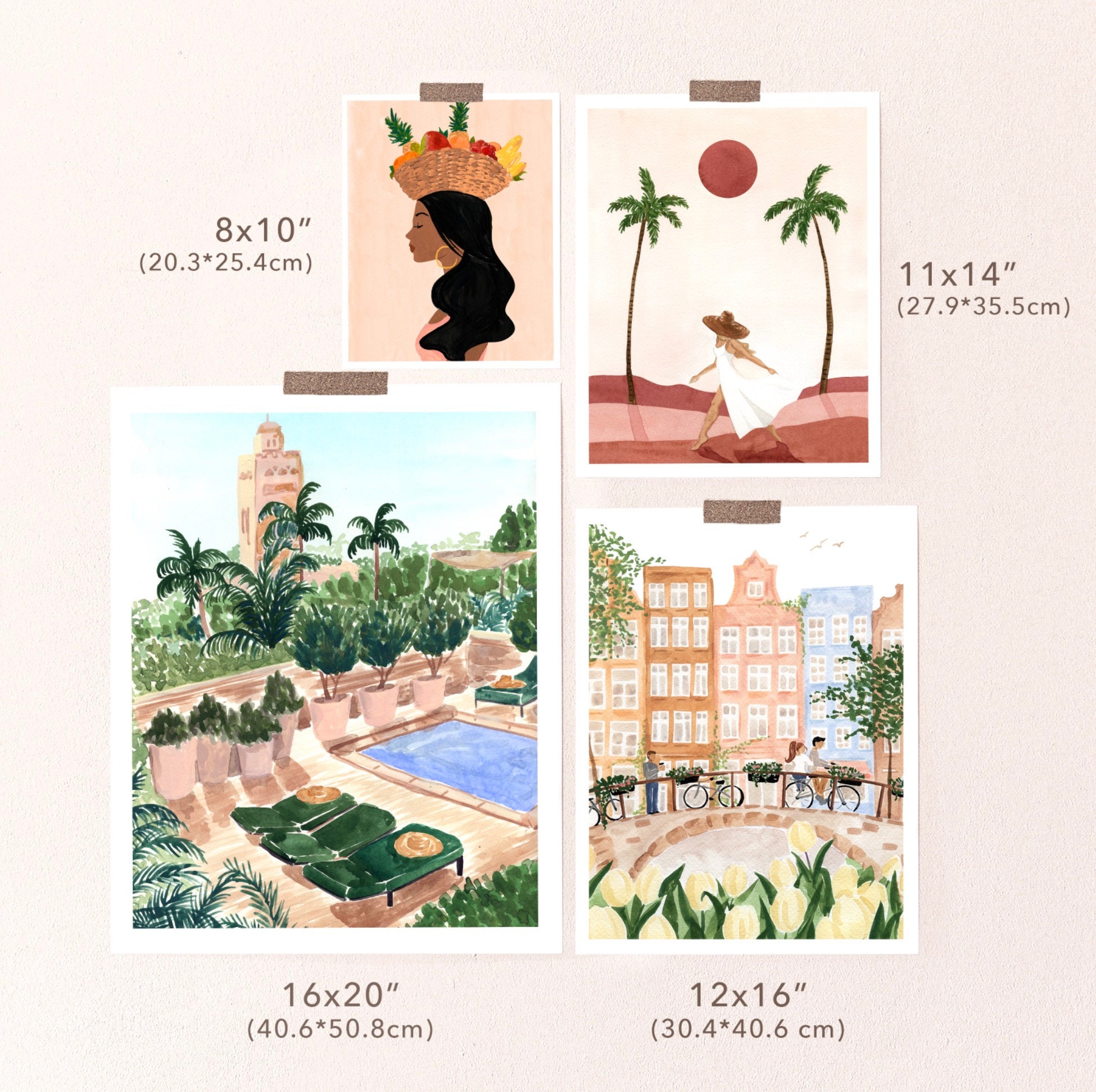 Pretty Pears Art Print Sabina Fenn Illustration Hand | Etsy