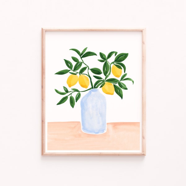 Lemon Print - Etsy