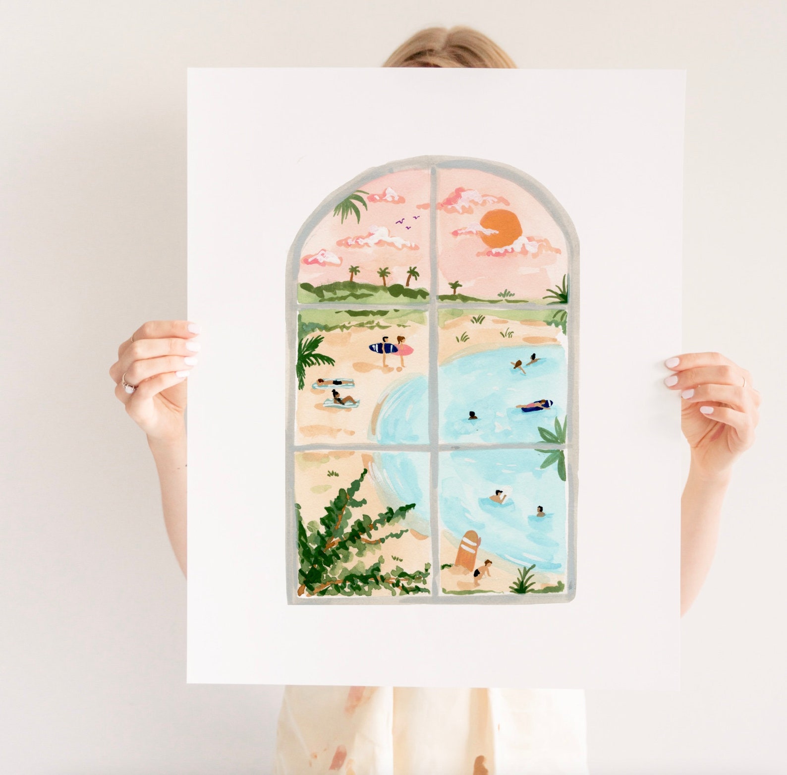 Beach Window Print Ocean Art Beach Decor Home Decor Art - Etsy