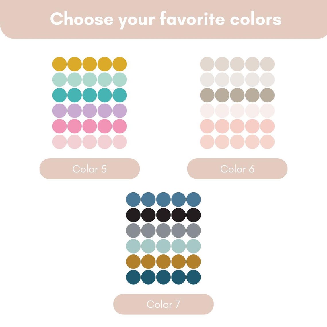 Colored Round Wall Sticker, Peel and Stick Stickers, Self-adhesive ...