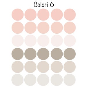 Colored Round Wall Sticker, Peel and Stick Stickers, Self-adhesive ...