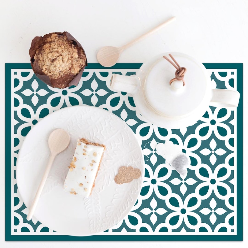 Vinyl Table Mat Mosaic, Table Mats, Vinyl Placements - Etsy