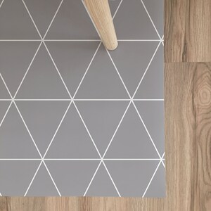 Triangles Vinyl Rug, Vinyl Carpet, Pvc Mat, Kitchen Rug - Etsy
