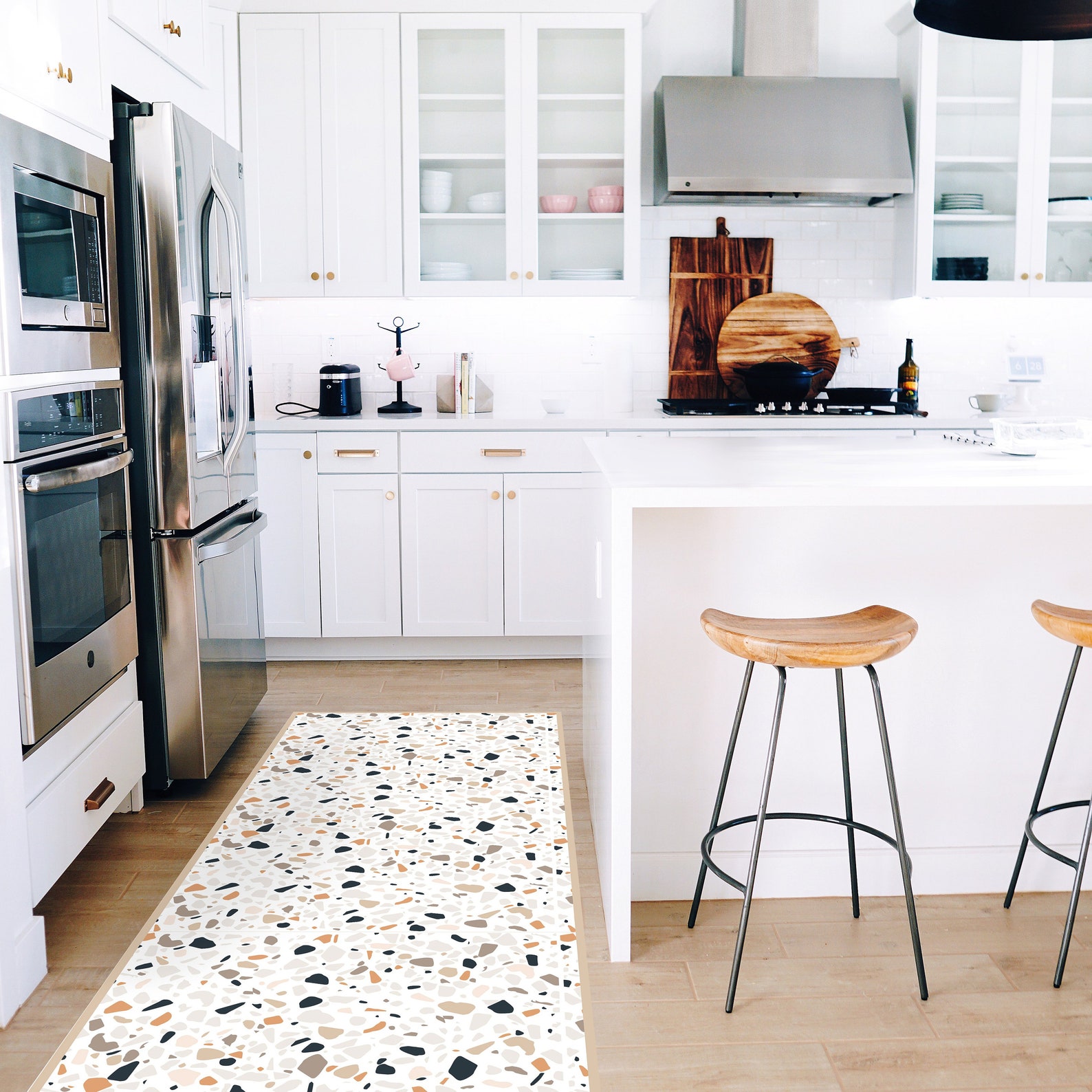 Kitchen Rug Grit Vinyl Linoleum Rug Vinyl Carpet Pvc Mat - Etsy