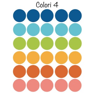 Colored Round Wall Sticker, Peel and Stick Stickers, Self-adhesive ...