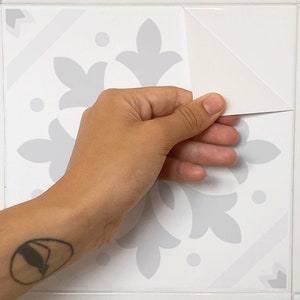 Peel and Stick Vinyl Floor Tile, Linoleum Flooring, Custom Floor Decal ...